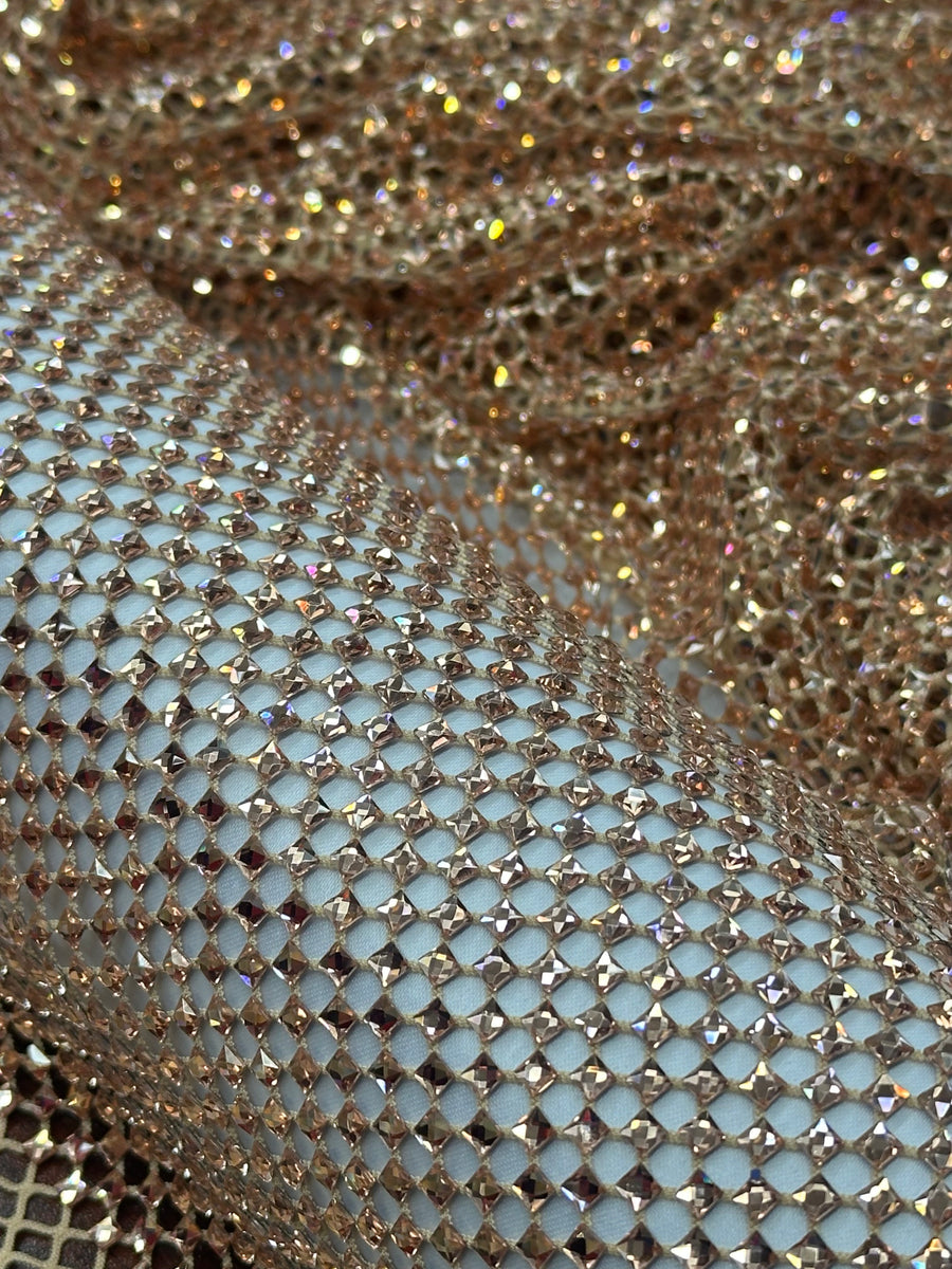Crystal lace - Rose Gold – Moosas Fabrics