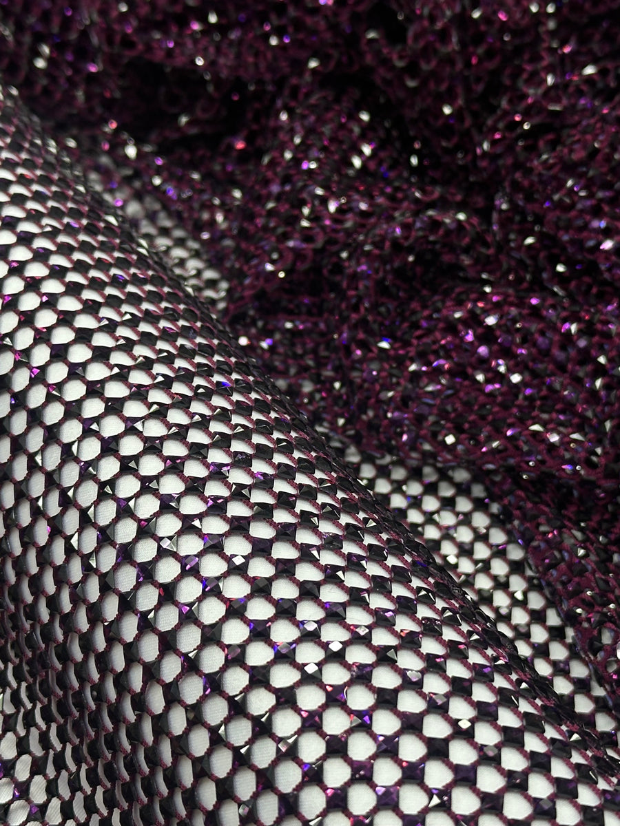 Crystal lace - Plum – Moosas Fabrics