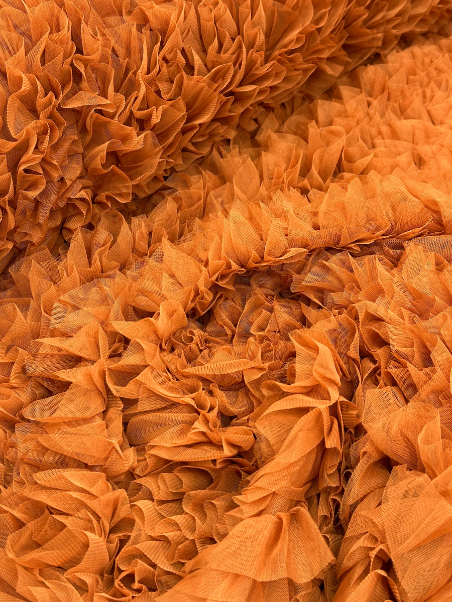 Ruffled Tulle - Citrus – Moosas Fabrics