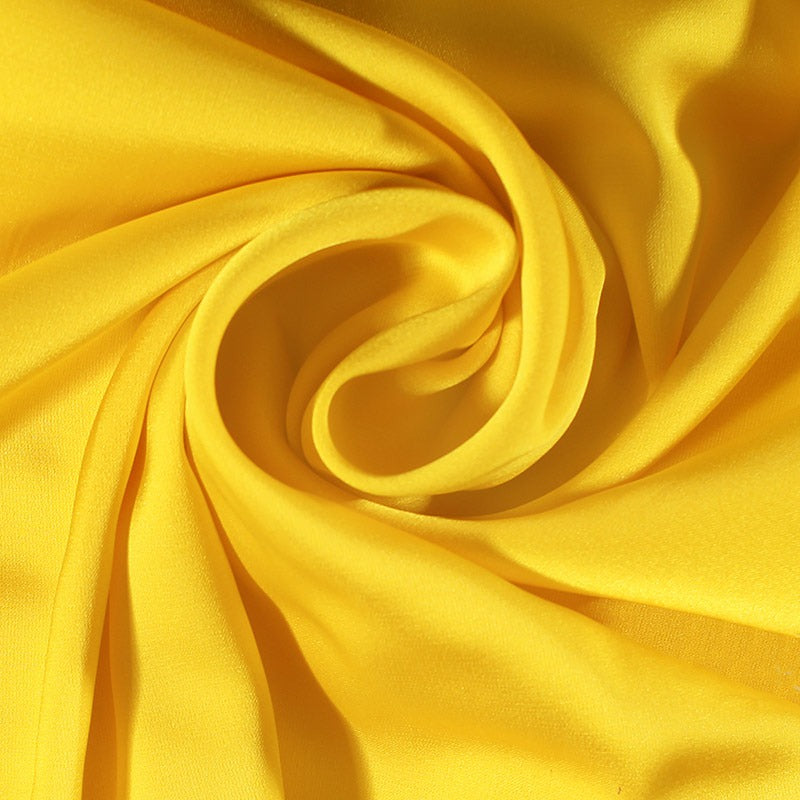 Silky Satin Stretch - Baby Yellow – Moosas Fabrics